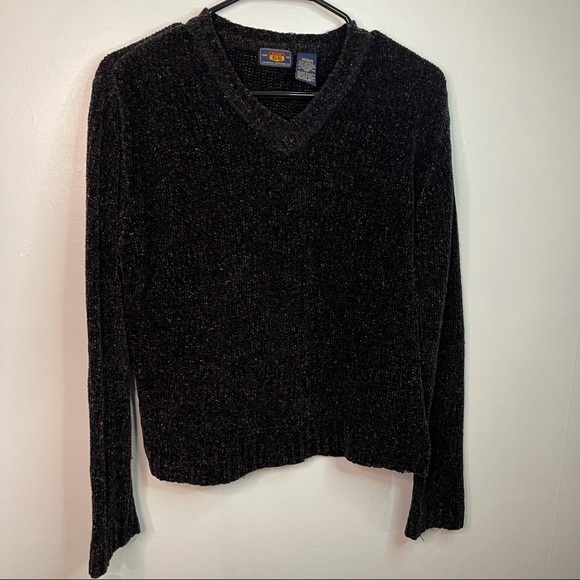 Route 66 | Sweaters | Black Route 66 Sweater With Multicolored Sparkles ...